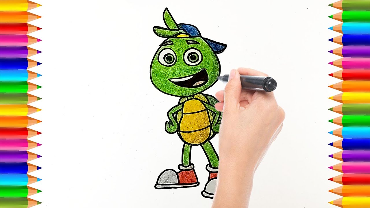 Cómo dibujar y colorear a Gorgui | Las Aventuras de Gorgui y sus Amigos ...