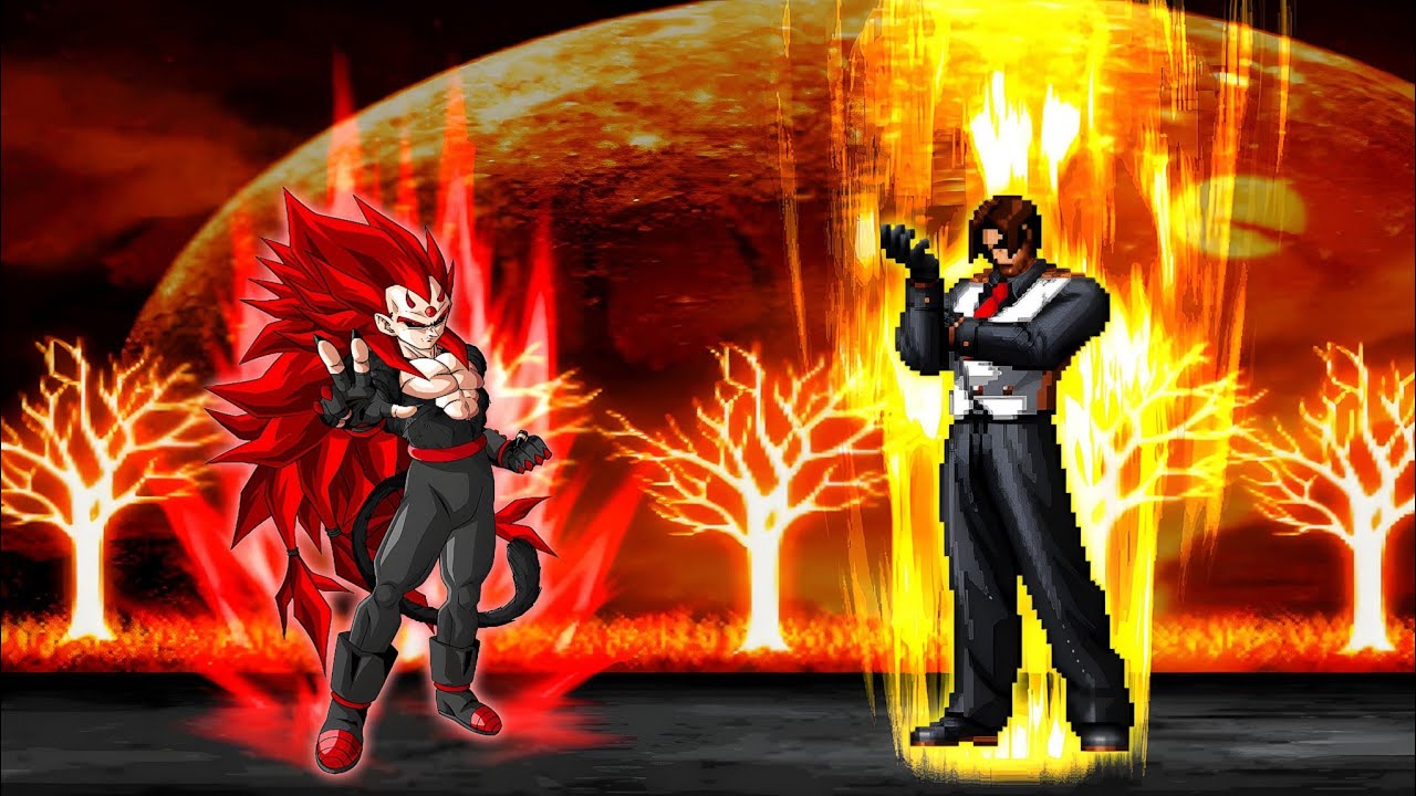 [DBZ vs KOF] Evil Vegeta vs Kyo-996 | MUGEN - YouTube