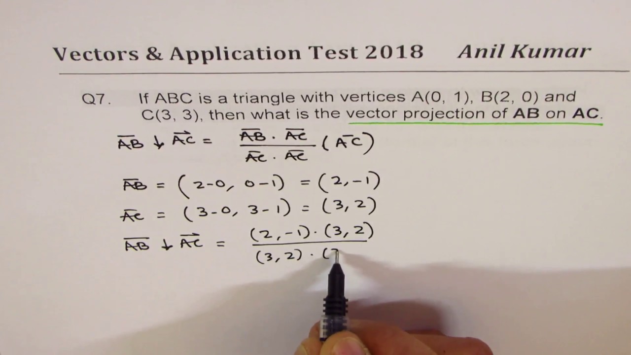 Vectors Dot Cross Product Applications 2018 Test Paper YouTube vectors-dot-cross-product-applications-2018-test-paper-youtube