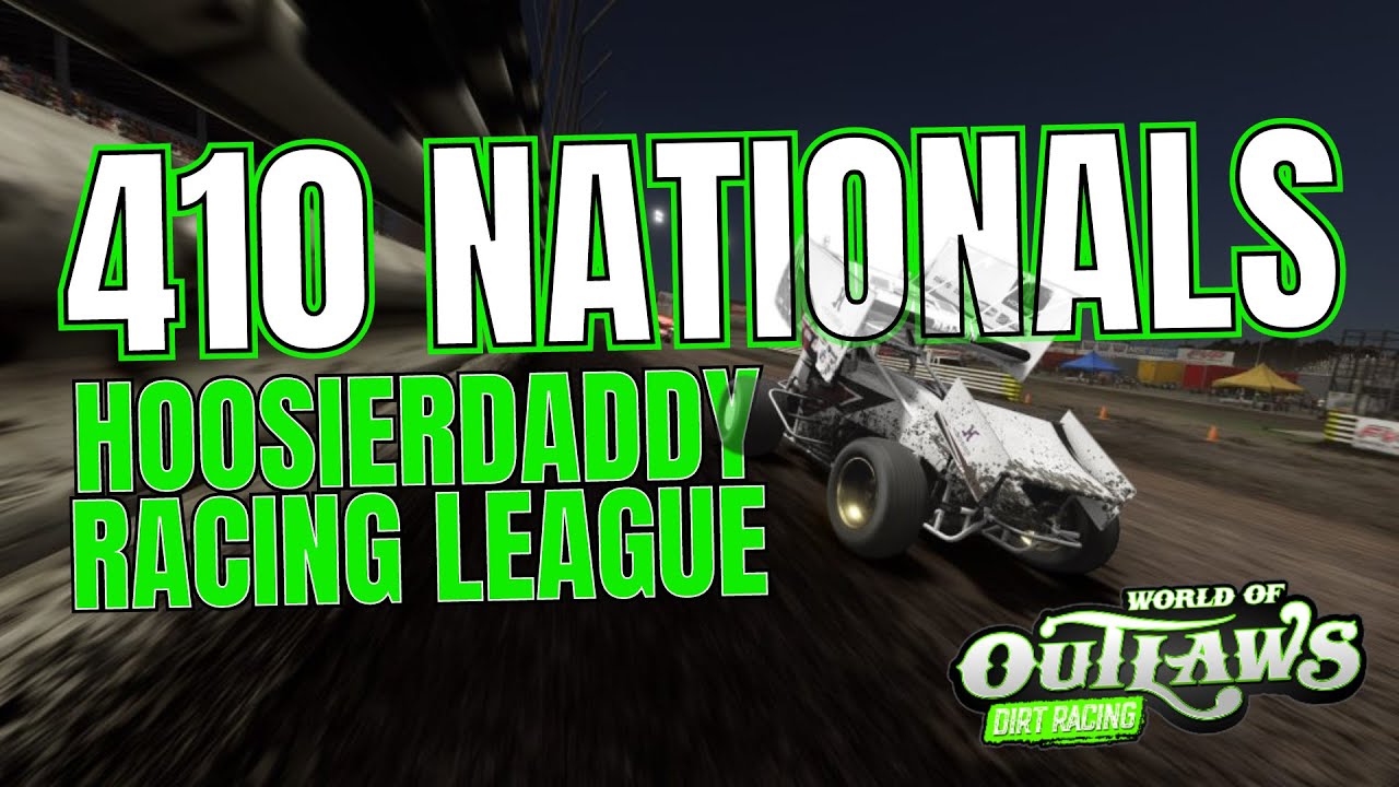 410 Sprint Car Nationals in The World of Outlaws Dirt Racing Game - YouTube