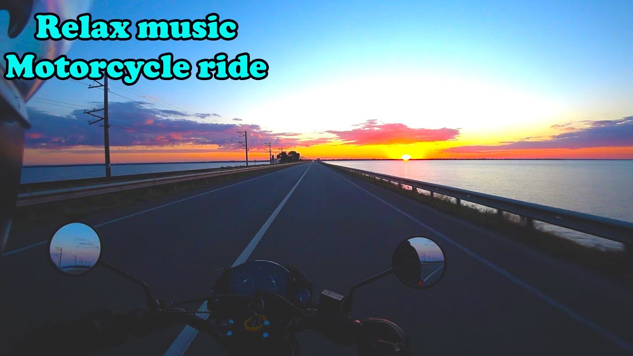 Meditation Ride on Motorcycle. Beautiful Relaxing Music for Stress ...