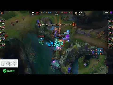 INF Buggax Gnar Triple Kill - INF vs PCE Highlights Day 2 Worlds Play-in Stage  2021