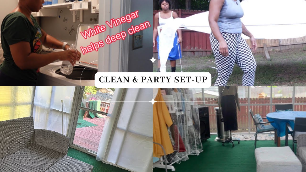 Porch Refresh and Party Set-up #cleanwithme #partyplanning - YouTube