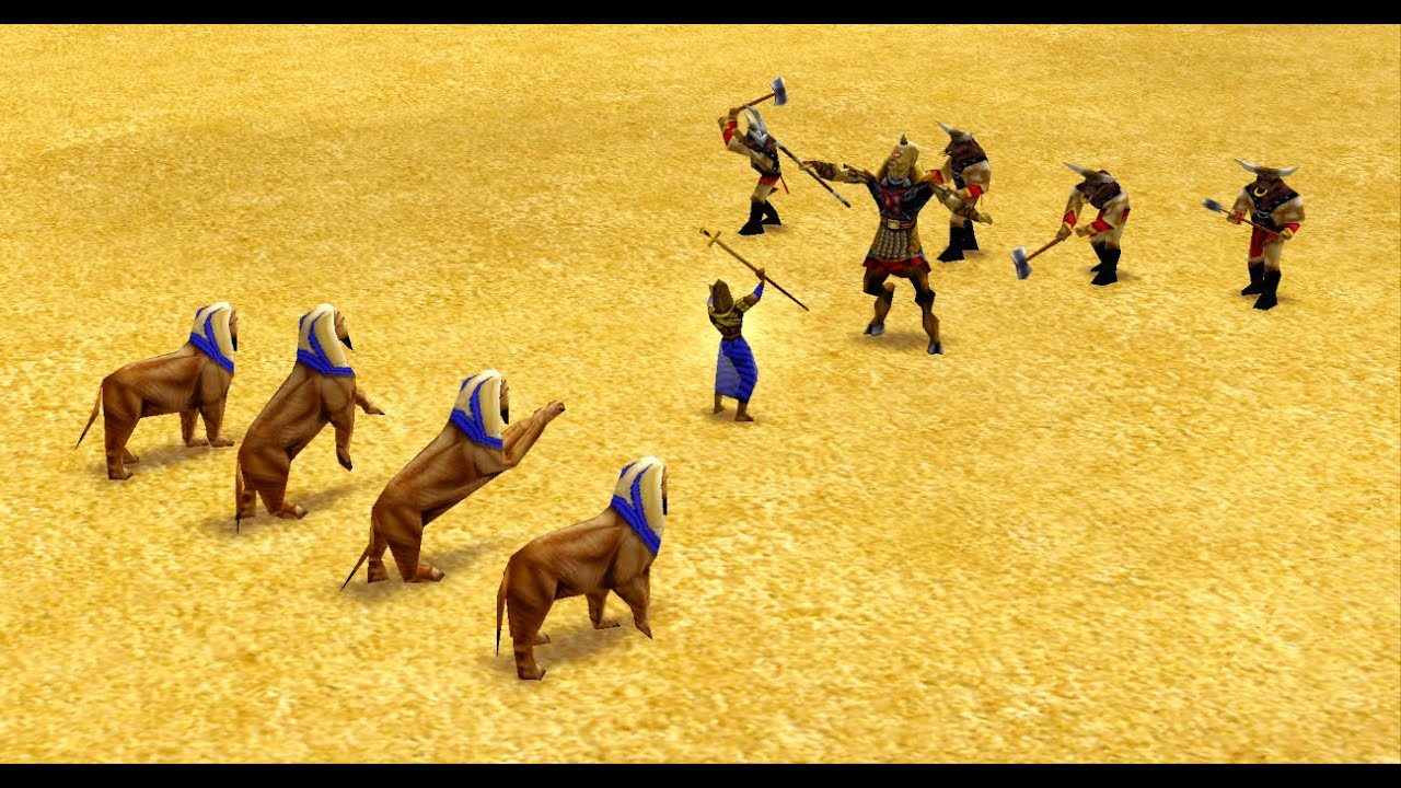 Age of Mythology gargarensis's army vs son of osiris's army - YouTube