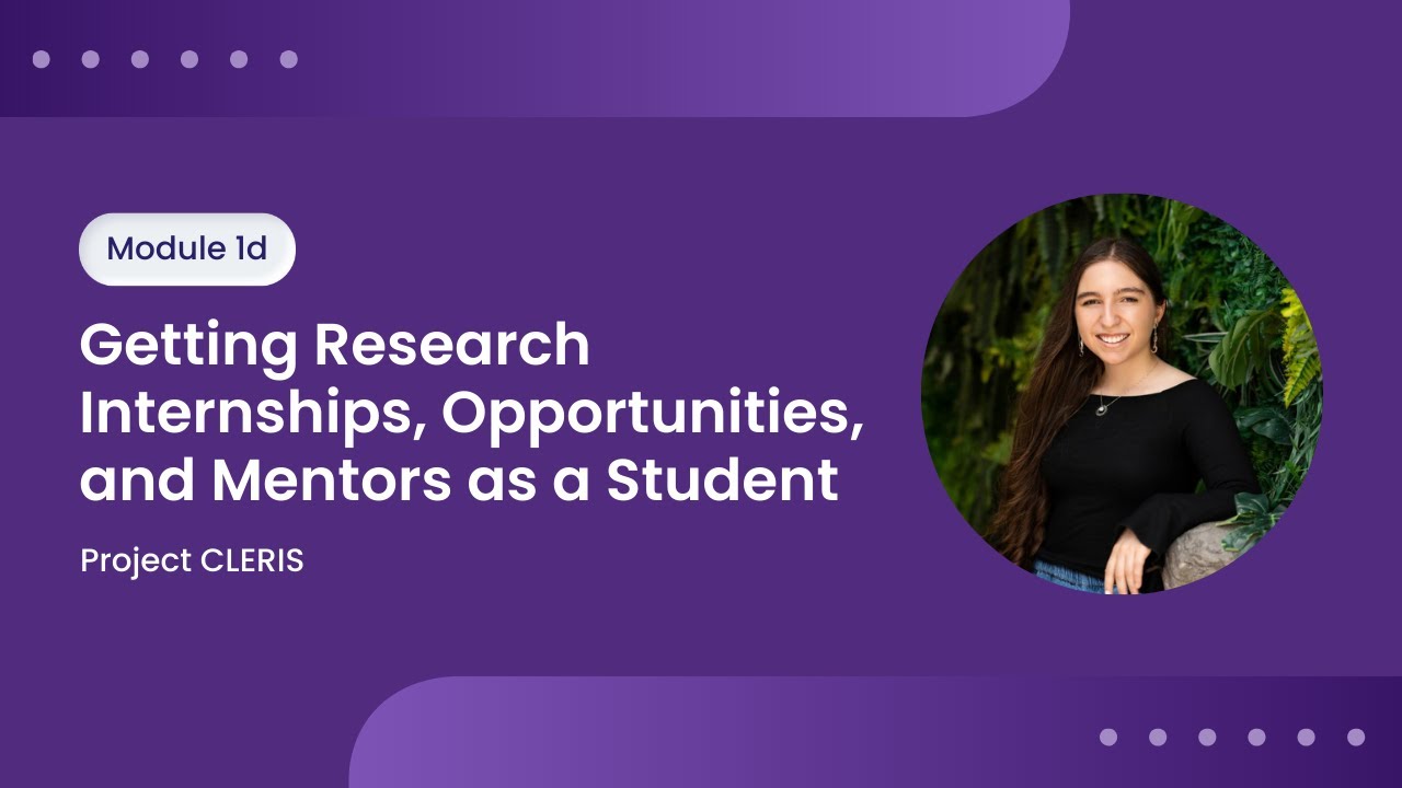 How to Get Research Internships, Opportunities, and Mentors as a ...