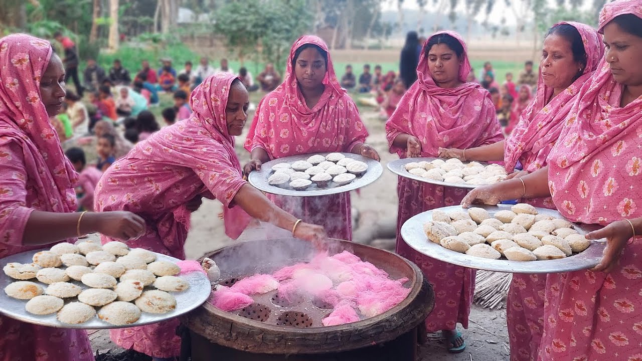 Most Popular & Tasty Winter Cake - Bhapa Pitha Making in Village - 400 ...
