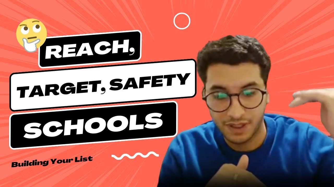 How To Build Your College List: Reach, Target, And Safety Schools - YouTube