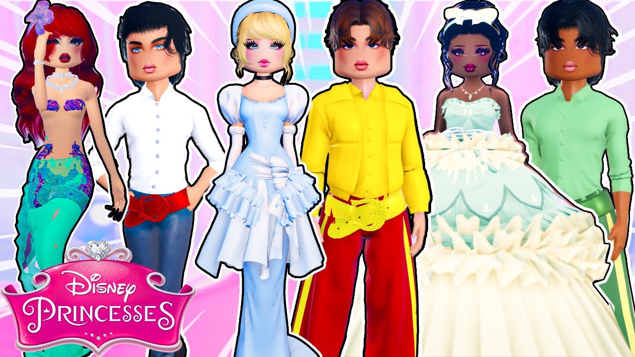 DISNEY PRINCESS CHALLENGE PT 4 In Dress To Impress - YouTube