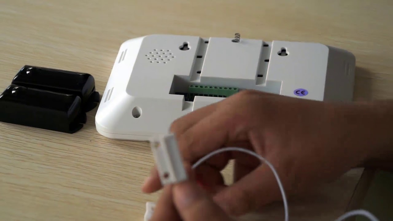 How to connect sensors to hardwired zone of alarm panel? - YouTube