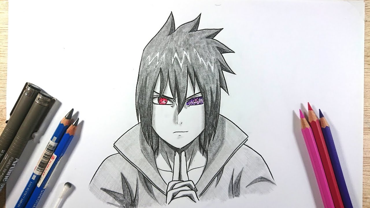 How to draw Sasuke Sharingan & Rinnegan | #sasuke #narutoshippuden ...