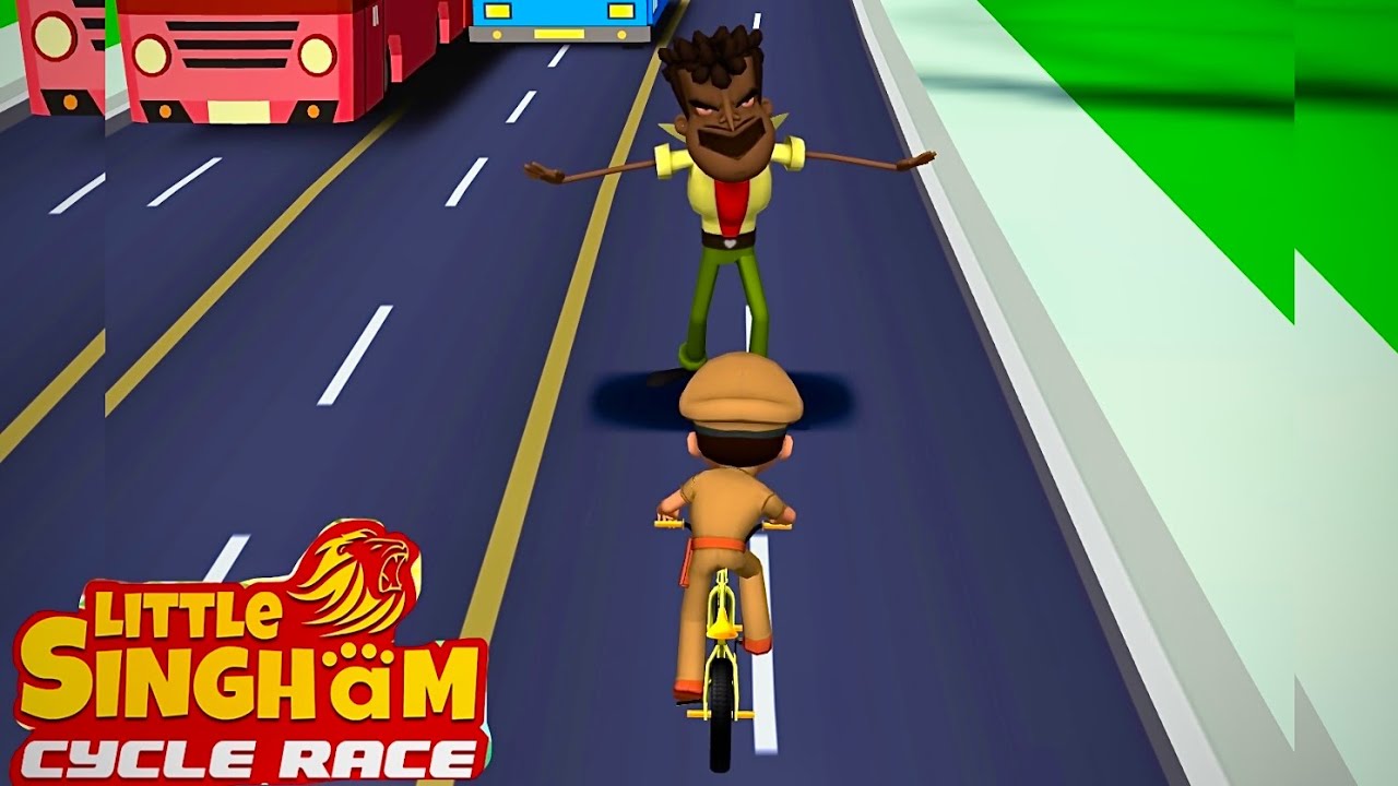 LITTLE SINGHAM CYCLE RUN HD GAMEPLAY - YouTube