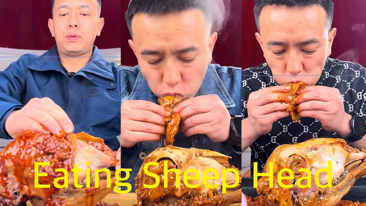 Eating Sheep Head - Foodie - Eating Show | foodie zx - YouTube