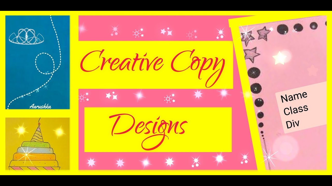 Creative Copy Covers ♡ 📚🤩🌈🎨🖌️🌠 | How to make copy covers | New DIY ...