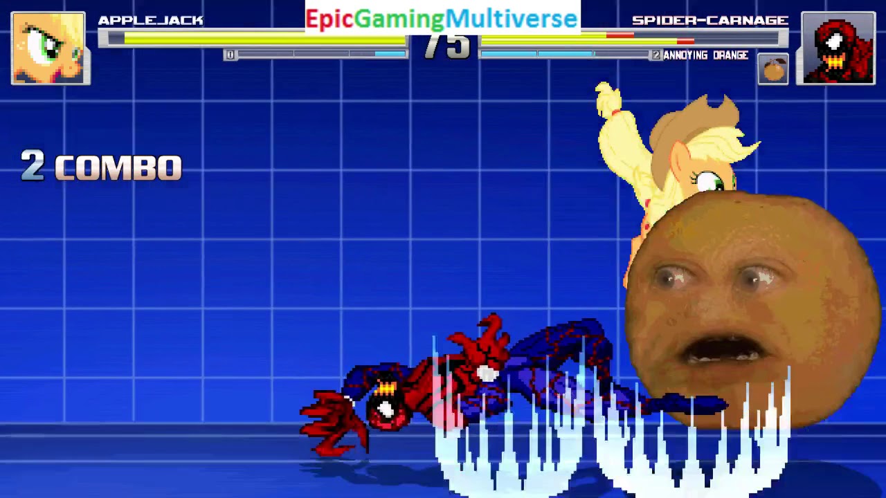 Annoying Orange And Spider-Carnage VS Applejack From MLP Friendship Is ...