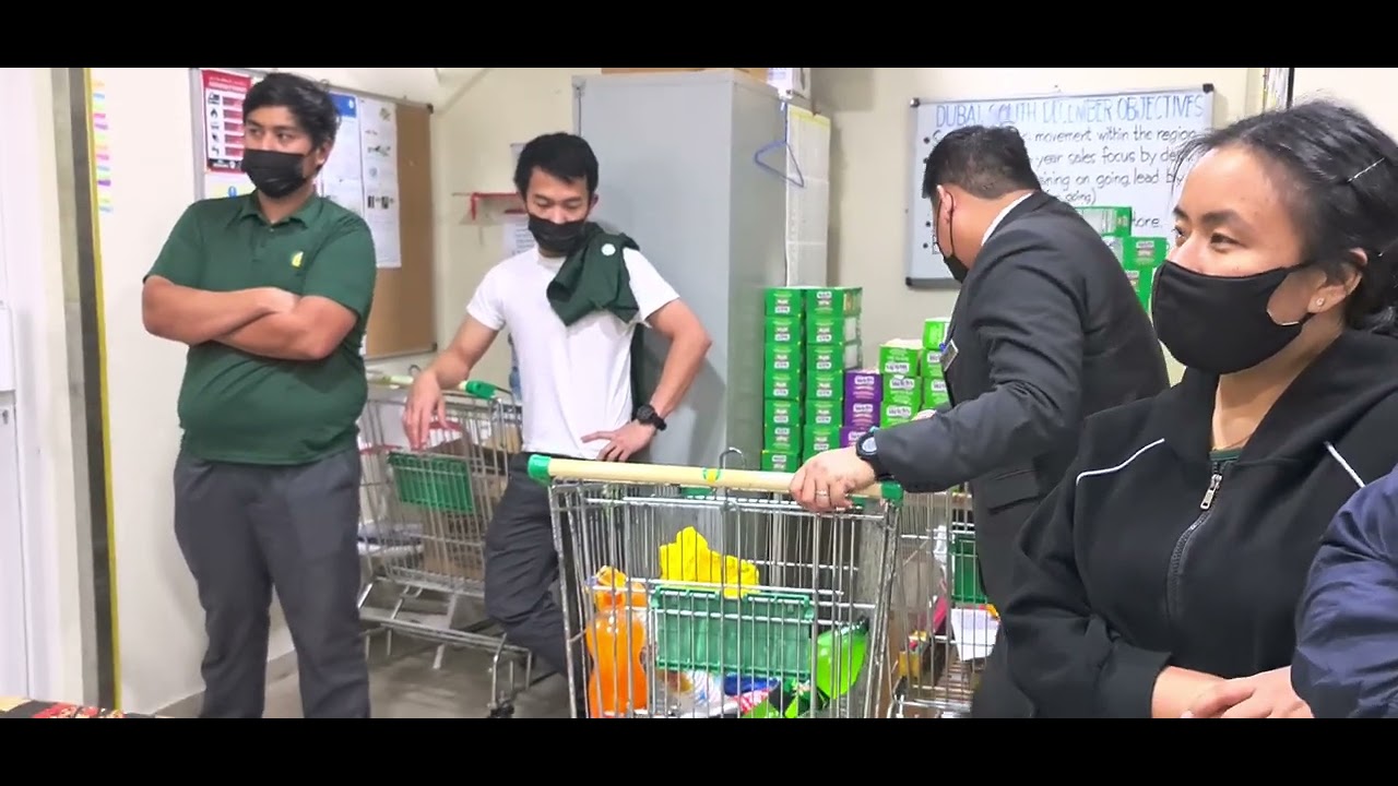 Last Day @ Spinneys Motor City with Staff - YouTube