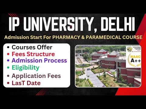 IP University Admission 2025, Courses Offered,Fees & Last Date, All ...