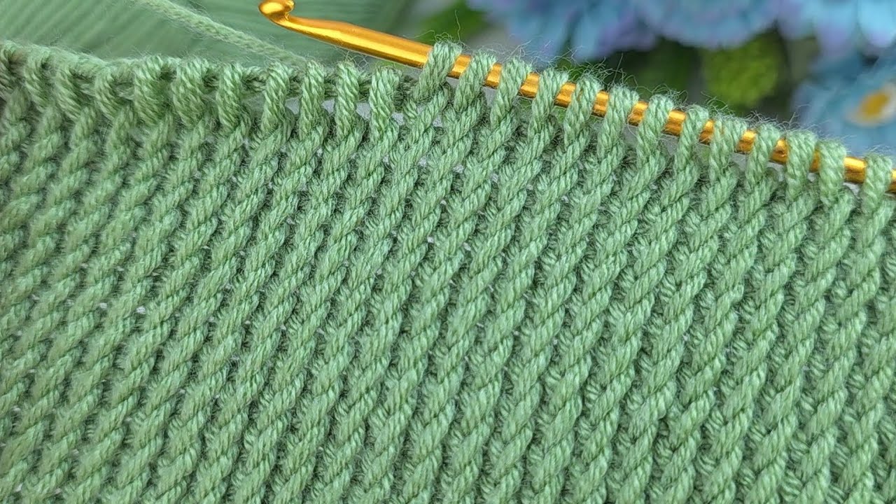 Modern Tunisian Crochet Stitch Step by Step - YouTube