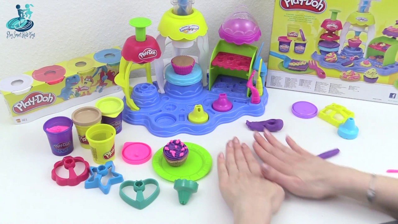 DIY How to make Play Doh Cupcakes | Play Doh Frosting Fun Bakery Kids ...
