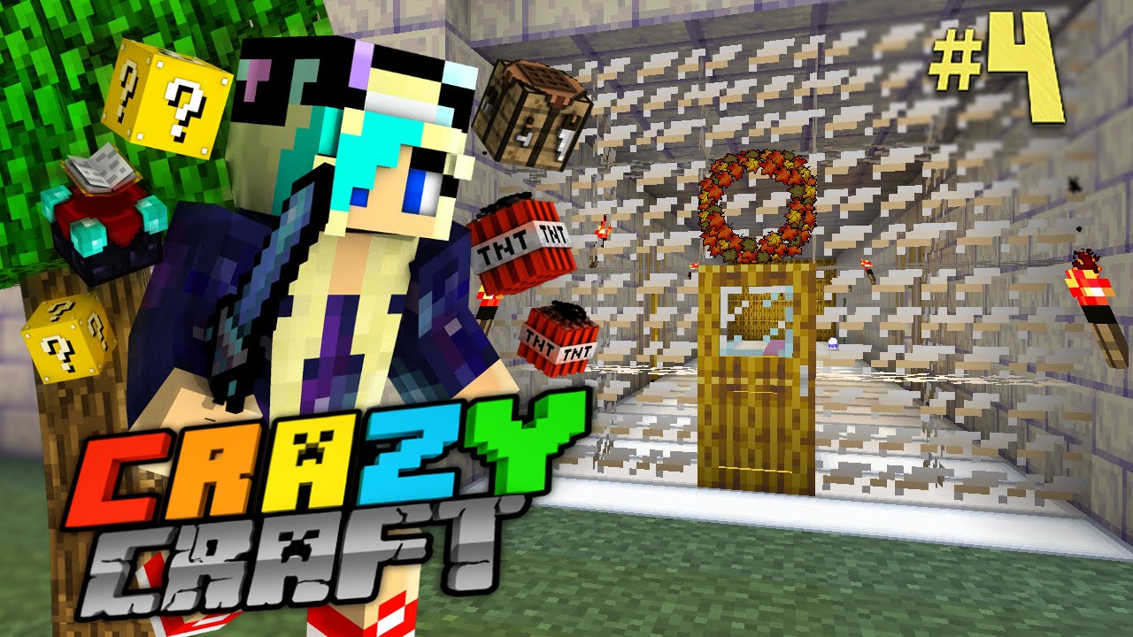 NEW HOUSE - Crazy Craft Ep 4 - Modded Minecraft - YouTube