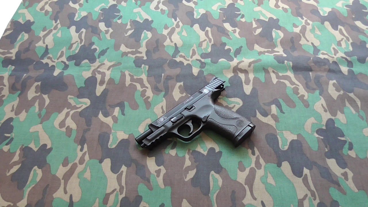 Cybergun S&W M&P 40 spring & chrono. - YouTube