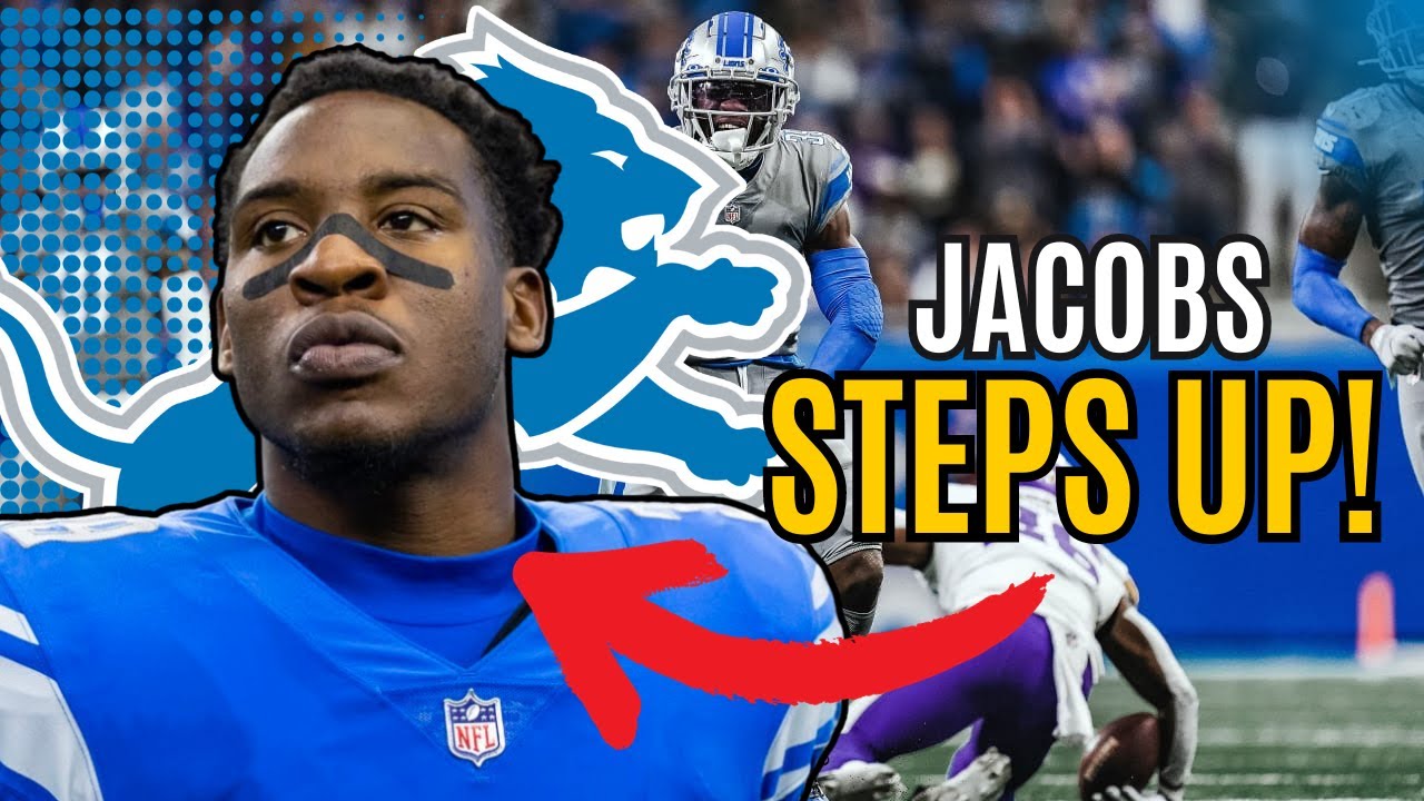 Detroit Lions CB Jerry Jacobs has STEPPED UP in a BIG WAY..& it MUST ...