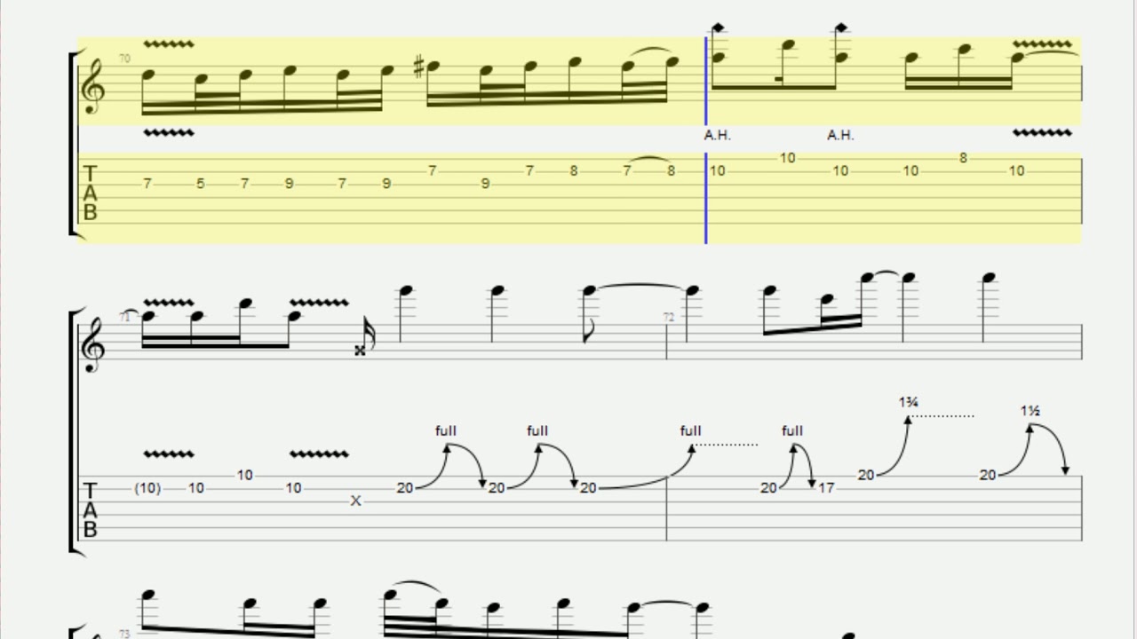 Metallica - The Unforgiven Tab - GuitarPlay - YouTube