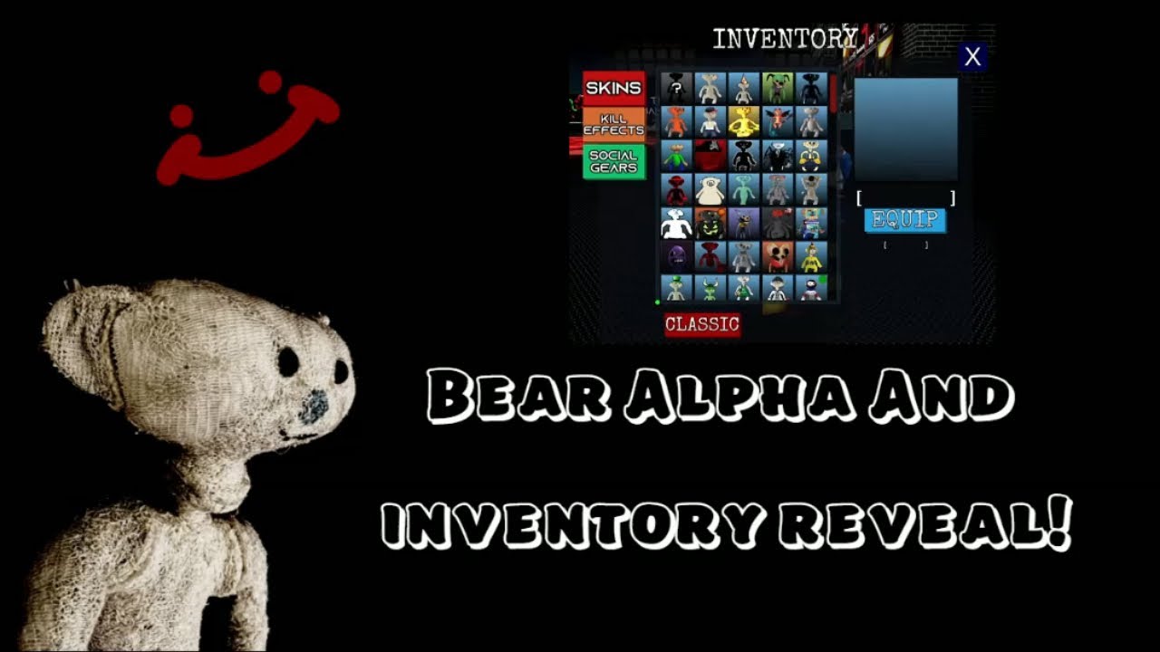 BEAR (ALPHA) INVENTORY REVEAL AND BEAR GAMEPLAY - YouTube