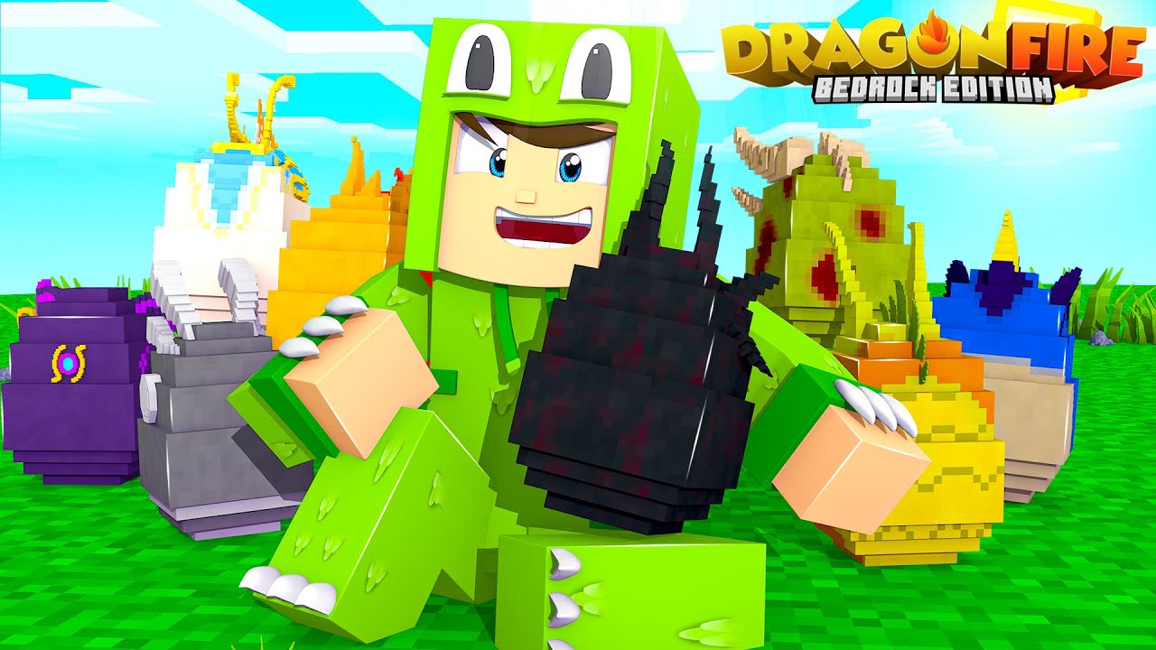 LOCATION of ALL 15 DRAGONS! - DragonFire : Bedrock Edition - YouTube