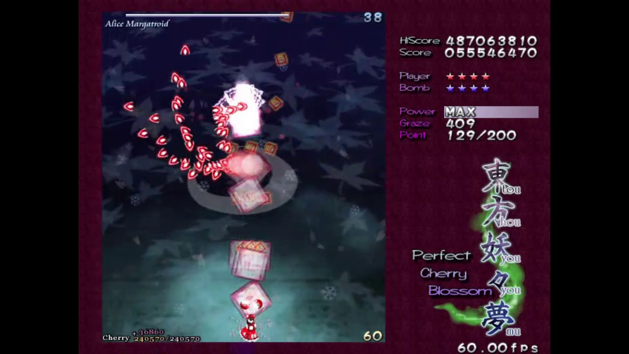 Touhou 7: Perfect Cherry Blossom Full Playthrough - YouTube