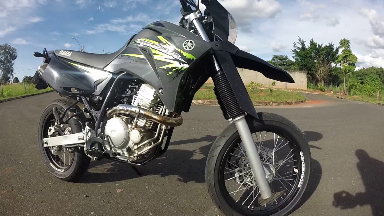 Yamaha Lander 250 - Supermotard - Rodas Motard - YouTube