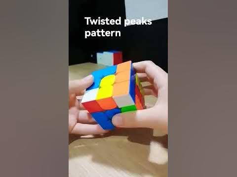 3x3 rubik cube twisted peaks pattern - YouTube
