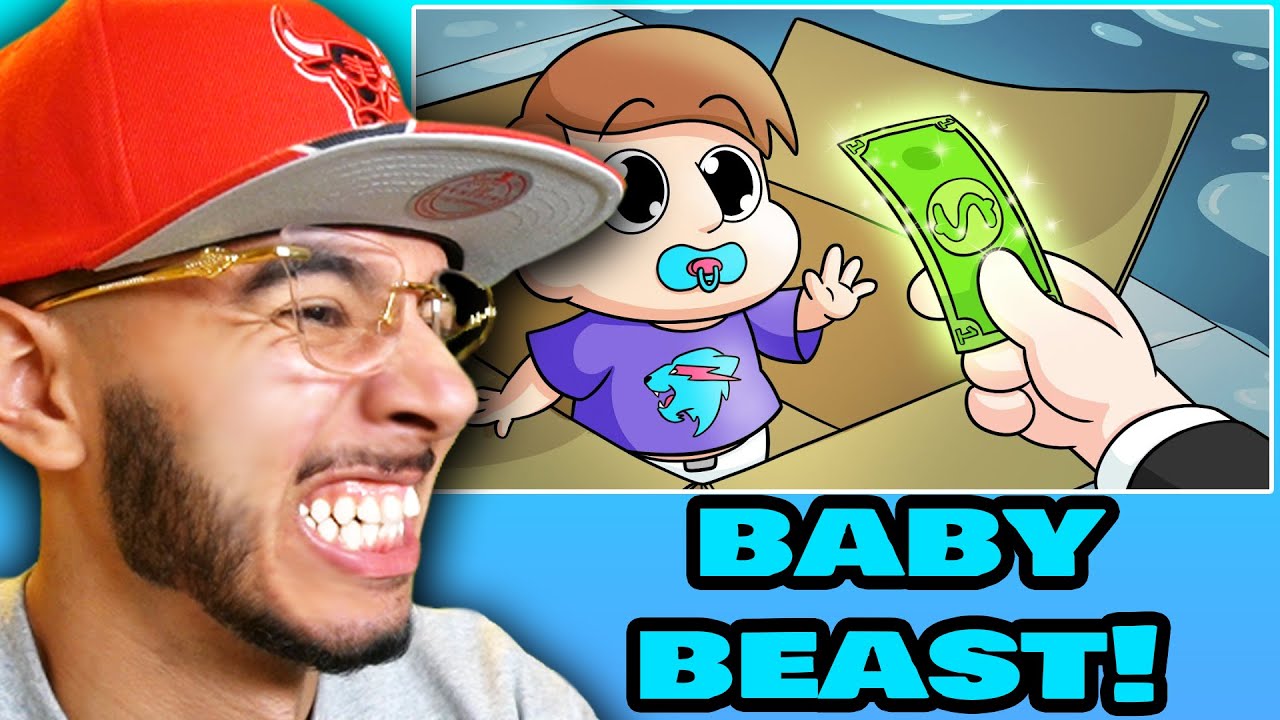 MR. BEAST's SAD ORIGIN STORY... (Gametoons) | Reaction! - YouTube