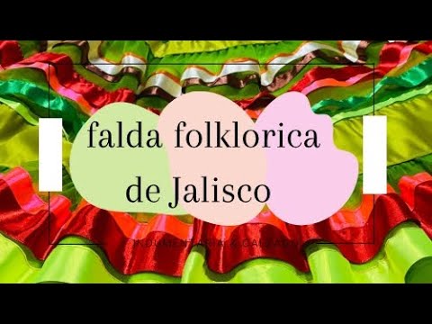 Cómo hacer una falda para bailar folklore, traje de Jalisco, parte 5. Teórico. - YouTube