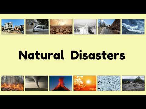 Natural Disasters - Doğal Afetler Kelime Kataloğu