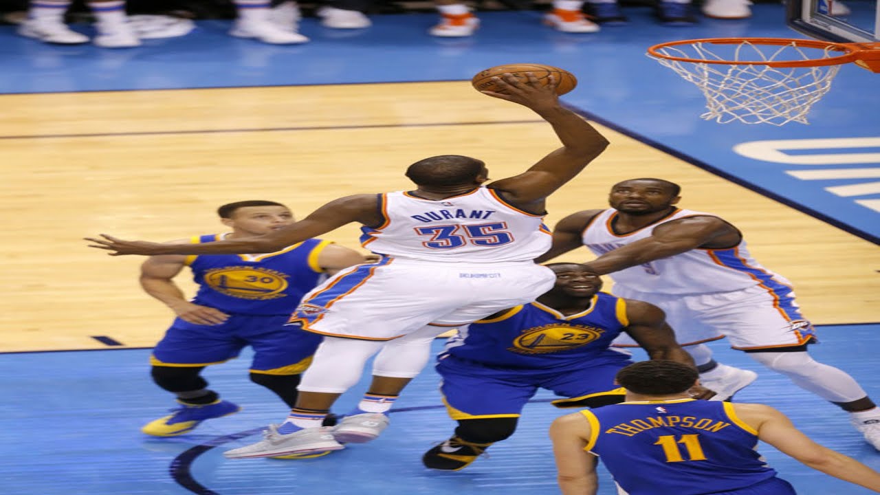Kevin Durant One Handed Dunk Game 3 WCF NBA Playoffs Golden State ...