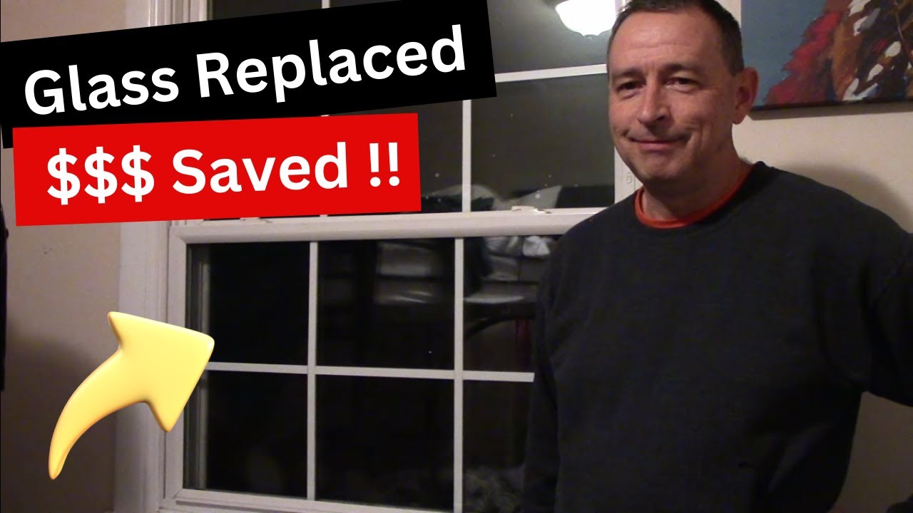 How to REPLACE the GLASS in your VINYL WINDOW - Money Saving DIY FIX ...