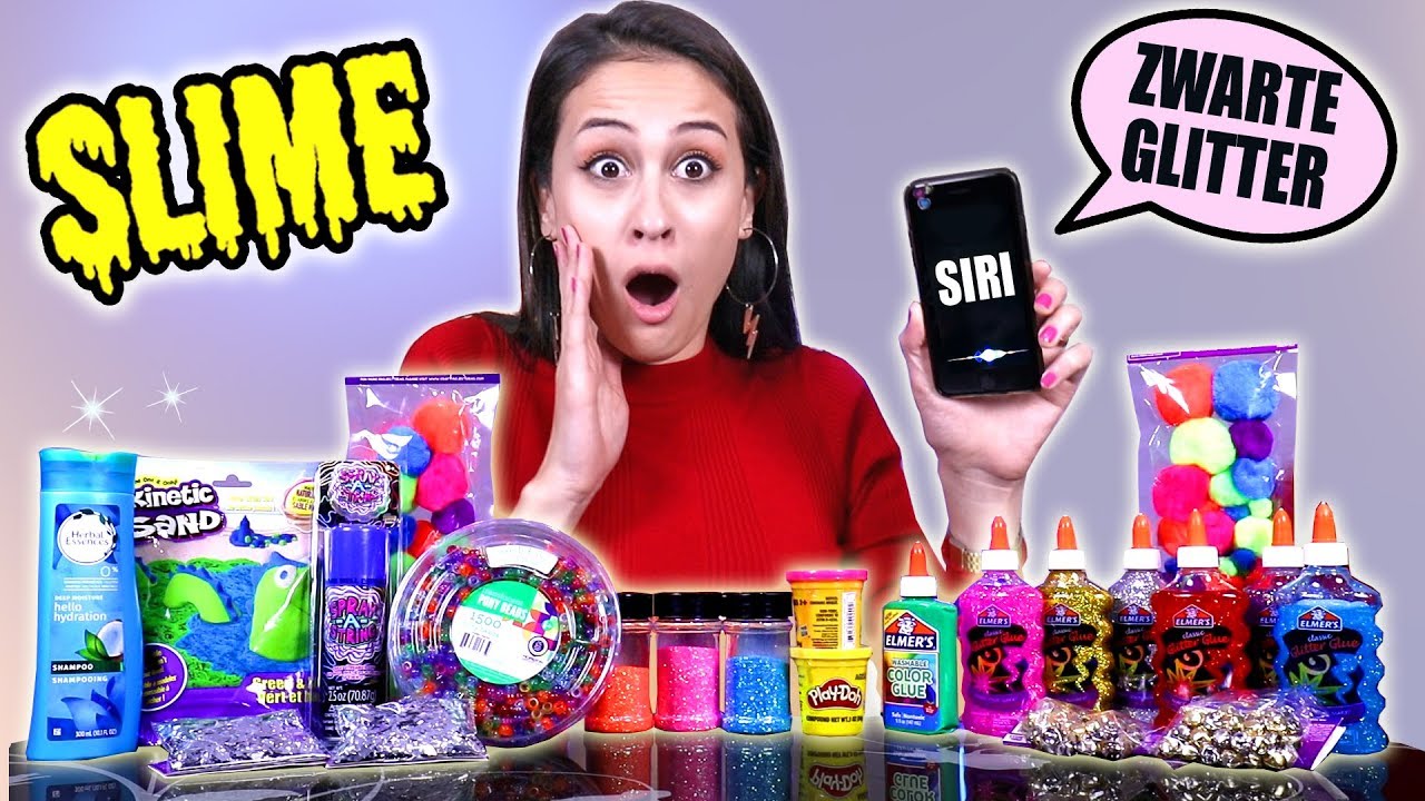 SIRI KIEST MIJN SLIJM INGREDIËNTEN CHALLENGE! || Slime Sunday - YouTube