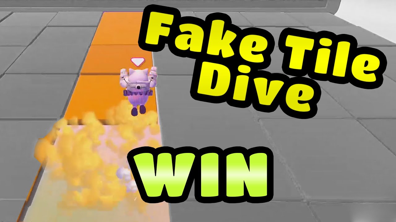 TipToe Fake Tile Dive Strategy - 4 TILES DISTANCE! Fall Guys - YouTube