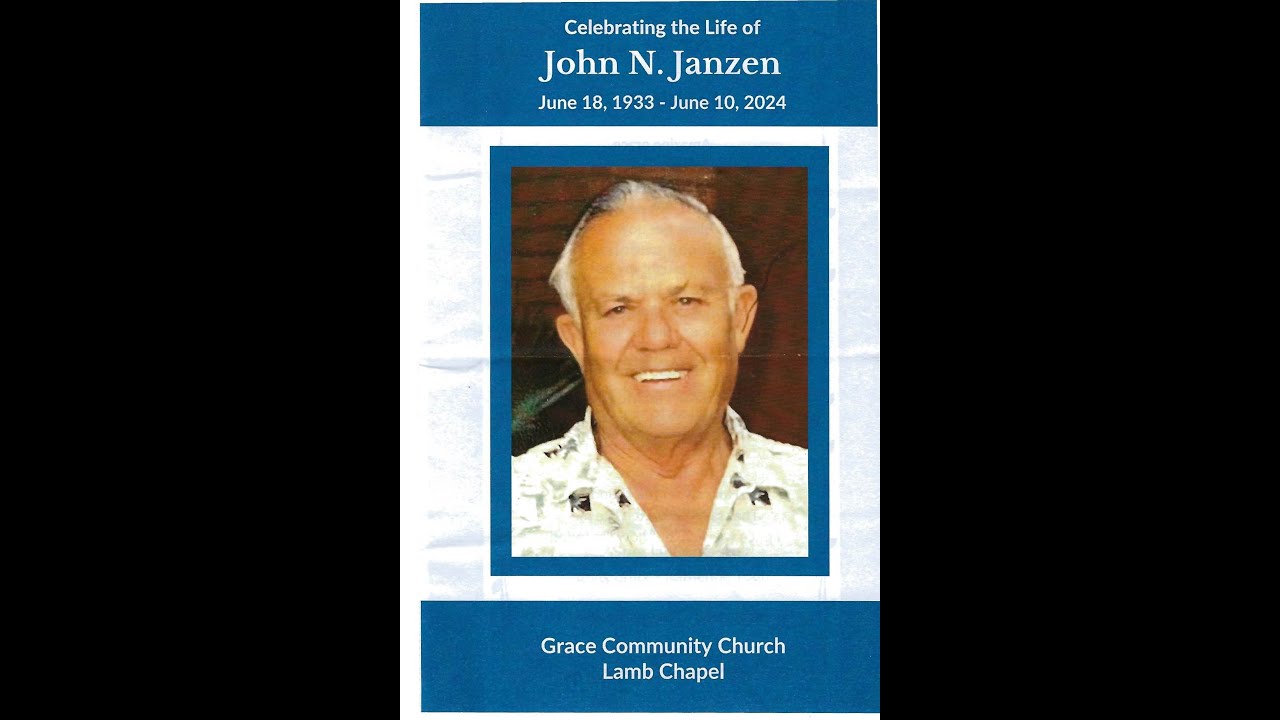 John N Janzen Memorial Service program - YouTube
