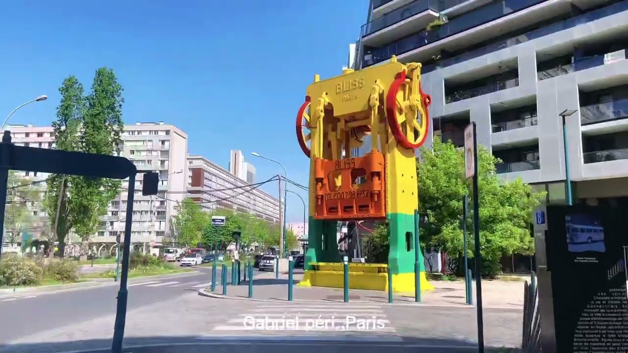 Paris street view | street walk gabriel péri | #streetwalk - YouTube