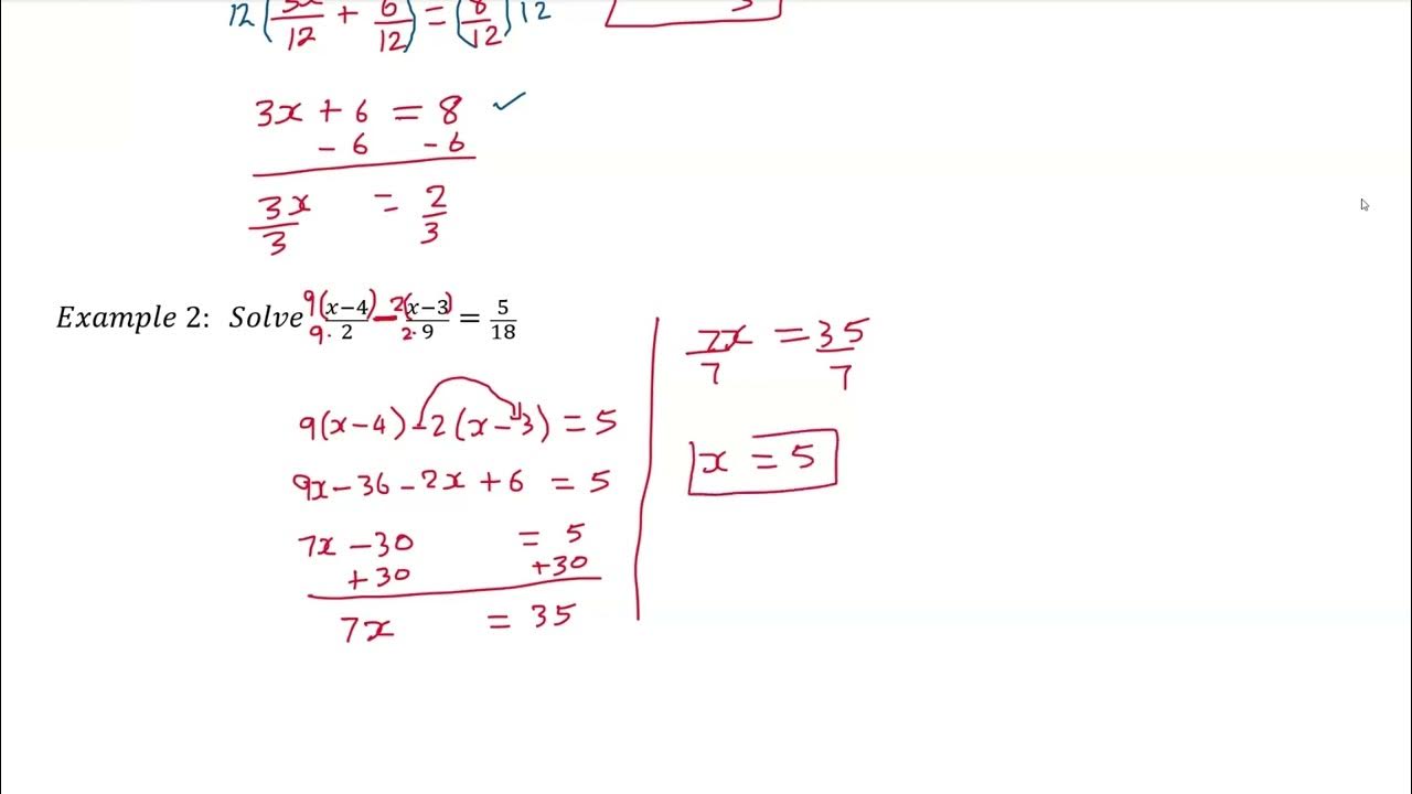 Learn How to Solve Rational Equations - YouTube