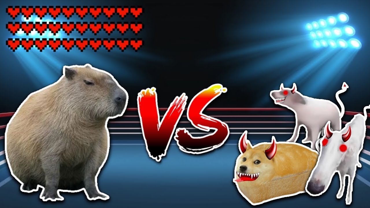 Giant Capybara vs All Demon Dogs! Meme battle. Part 2 - YouTube