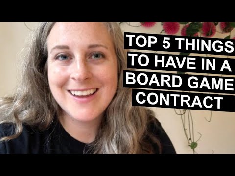 Top 5 Things To Have In A Board Game Contract - YouTube