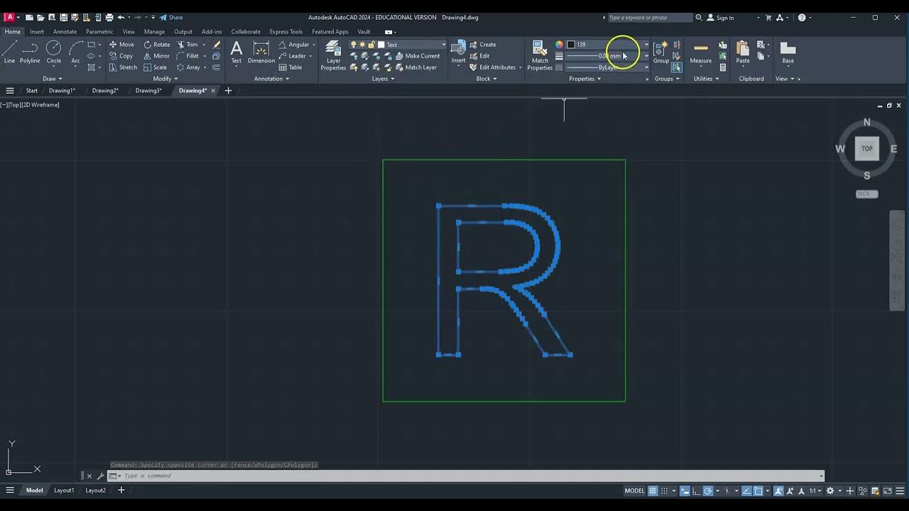 AutoCAD Tracing Text - YouTube