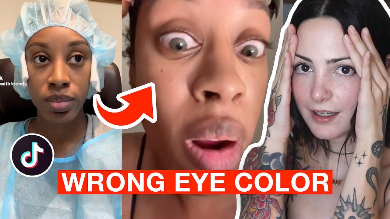 Her eye color change procedure went wrong !!? - YouTube