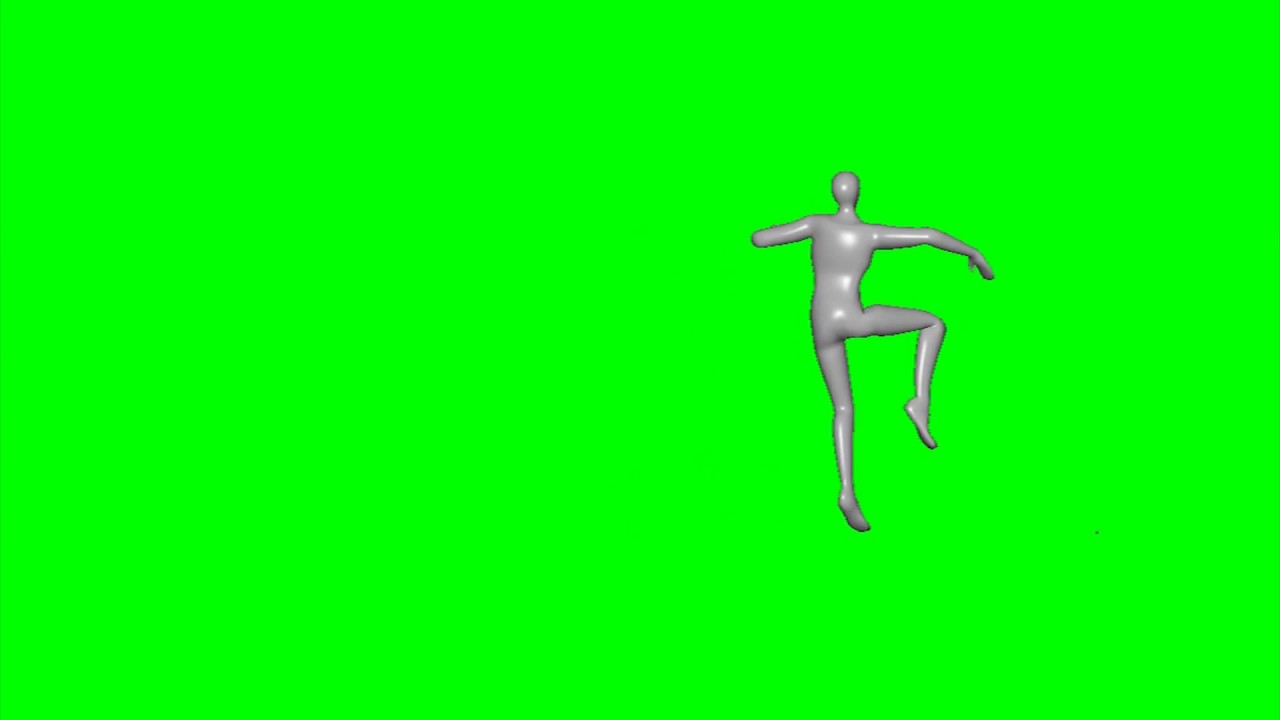3D character dance on green screen FHD - YouTube