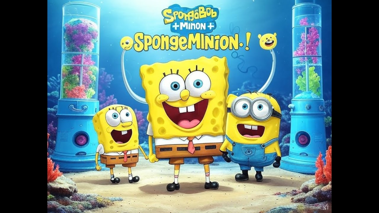 💛🍍 SpongeBob & Minion Fusion! The Result is Adorable! 🎨 Meet ...