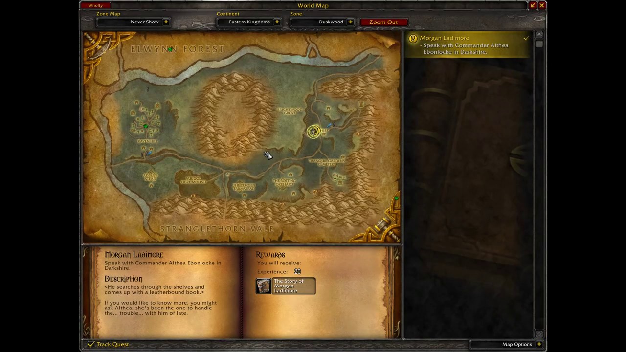 World of Warcraft Quests - Morgan Ladimore - YouTube