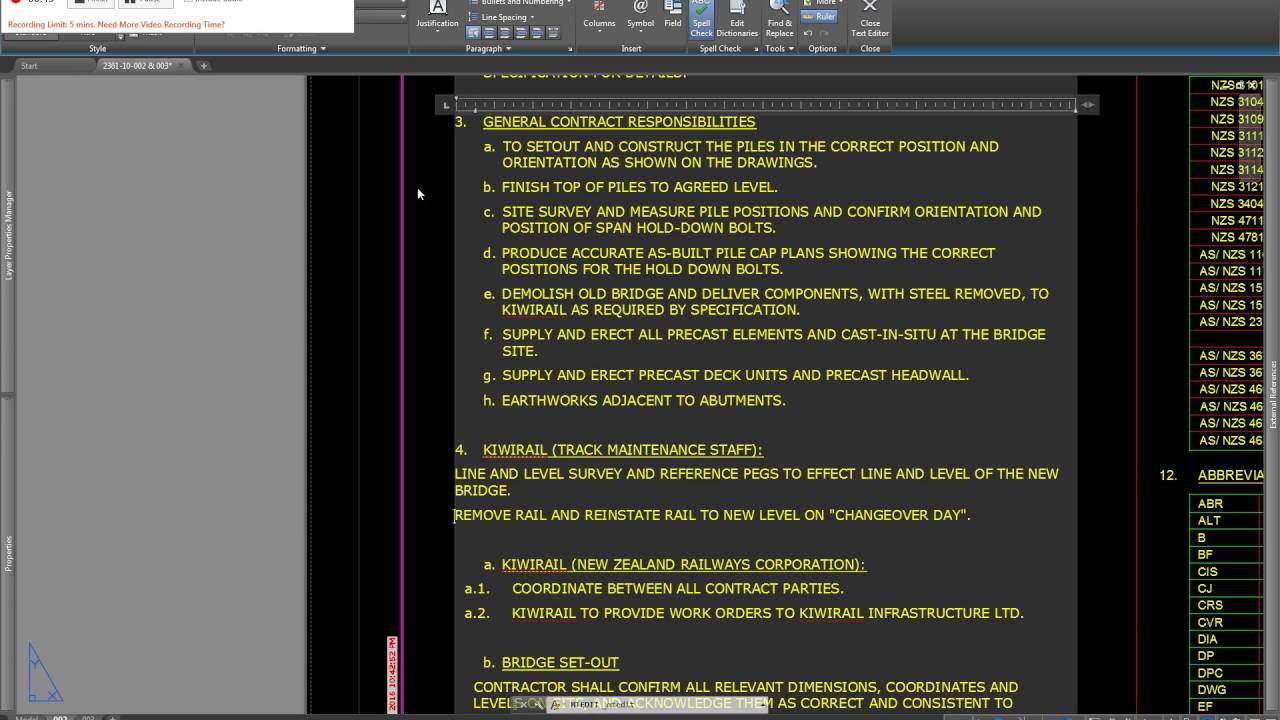 Autocad Aligning Bullets in General Notes - YouTube