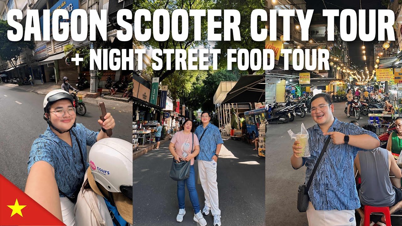 VIETNAM VLOG • Saigon Scooter City Tour + Night Street Food Tour | Ivan ...
